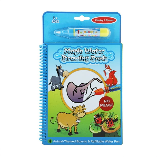 Kids Coloring Book,Portable Water Coloring Drawing Water Coloring Book ...