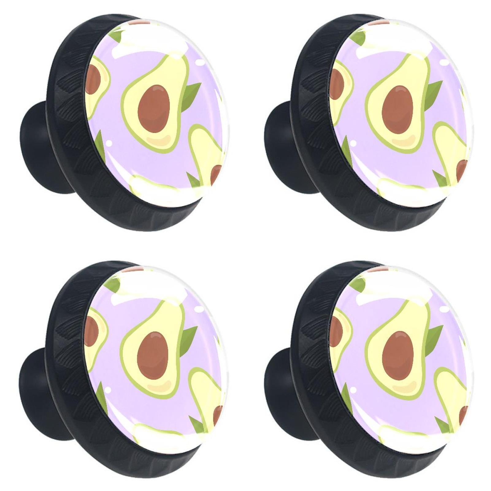 4 Pcs Colorful Avocado Knobs for Kitchen Cabinet Cupboard Dresser Bookcase Drawer Pulls Handles ...