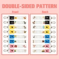 1 Set PU Leather Cotton Name Marker Keychain with Zinc Alloy Keychain ...