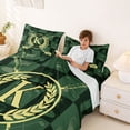 Catabedysis Gold Ball Games Queen Sheets For Boys,Geometric Initial M ...