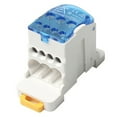 Din Rail Compatible Blue Terminal Block with Ratings From 80A To 500A ...