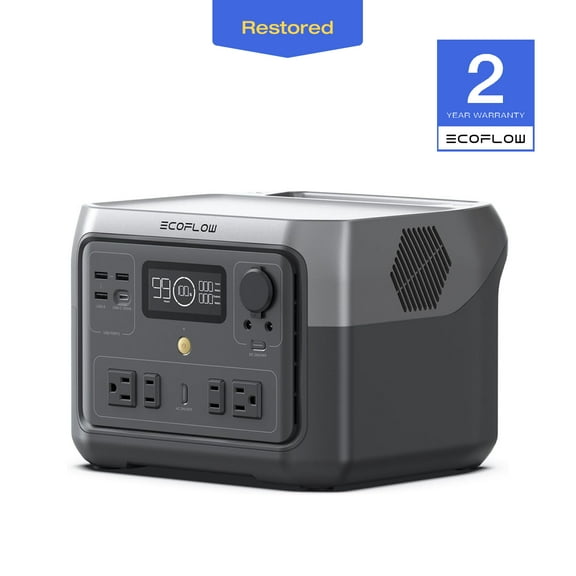 EF EcoFlow DELTA 3 Portable Power Station, 1024Wh LiFePO4 Battery, Solar Generator, 1800W AC ...