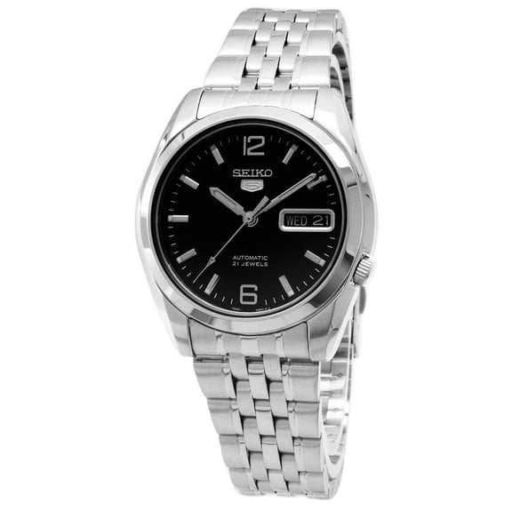 Seiko Men's 5 Automatic SNK357K Silver Stainless-Steel Automatic Dress ...