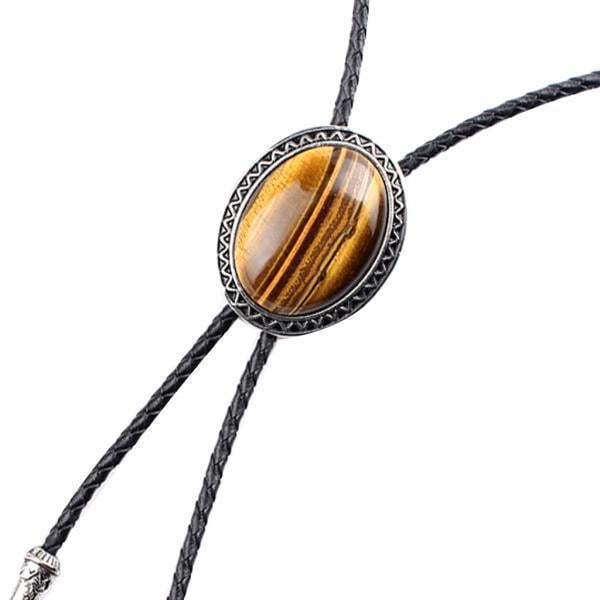 2x Bolo Vintage de Material Cuero Sintético para Hombre Yinane Corbata ...