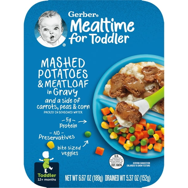 Gerber Yellow Rice and Chicken with Vegetables in Sauce Toddler Food, 6 ...