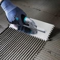 8-Piece Tile Trowel Set in Stainless Steel - 1 Changeable TPR Handle ...
