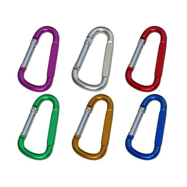 Five Oceans 2" Aluminum Carabiner D Ring, 10-Pack Carabiner Clips ...