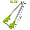 RONYOUNG 10PCS Mini Tong Hand Shape Silicone Tongs 5 Inch Small Kitchen ...