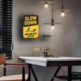 Slow Down Warning Sign for Children and Pets Playing, Flat Printed Iron ...