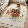 Bedroom Rug Carpet 3'x 5', Cartoon Animals Washable Floor Carpet with ...