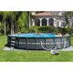 Intex Ultra Frame 26' x 52" Round Above Ground Outdoor Swimming Pool ...
