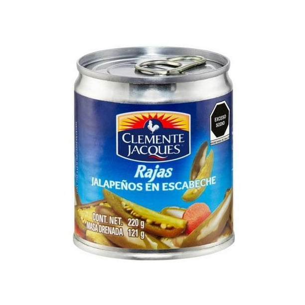 Pack de 24 Jalapeños Enteros Clemente Jacques 220 gr Clemente Jacques ...