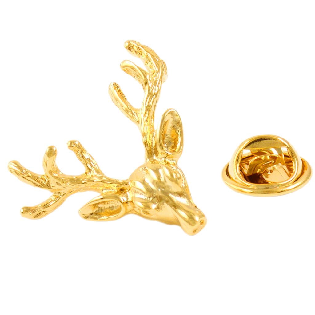 Deer Head Lapel Pin Cartoon Brooch Pin Badge for Clothing Bags ...
