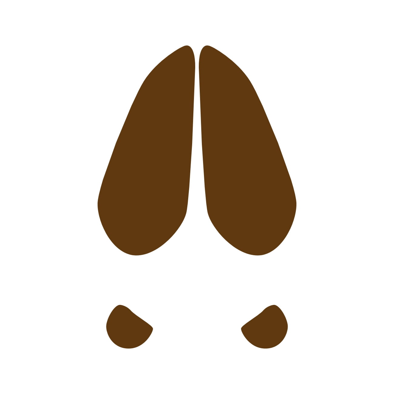 Deer Track Sticker Decal Die Cut - Self Adhesive Vinyl - Weatherproof ...