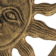 Zeckos Cast Iron Sun Face Trivet – Distressed Gold Finish, Heat ...