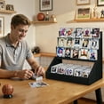 Trading Card Display Stand, 3-Tier Card Display Stand with 5-Row ...