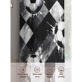 Black White Football Sheer Curtains for Living Room Bedroom Modern ...