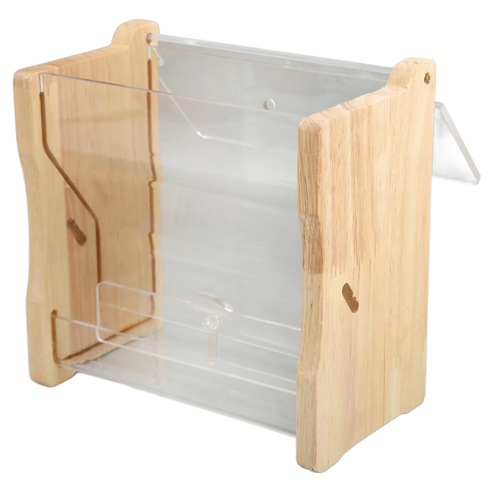 Automatic Bird Feeding Box, Clear Acrylic Chicken Feeder Adjustable ...