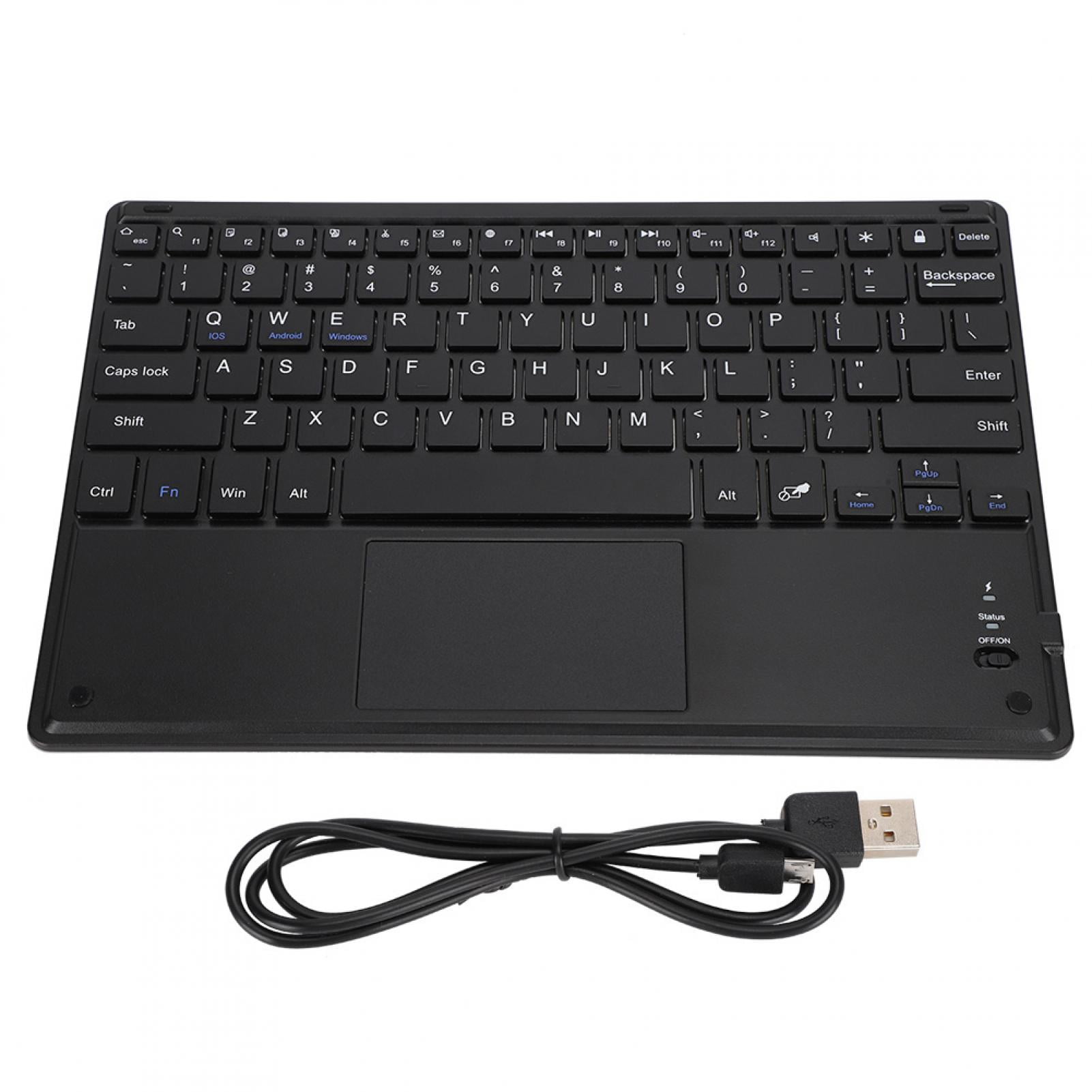 Teclado Bluetooth delgado con panel táctil para PC con Windows y ...