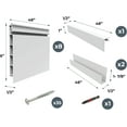 CrownWall PVC SlatWall Panels Garage Organizer Wall Mount with 10-pc ...