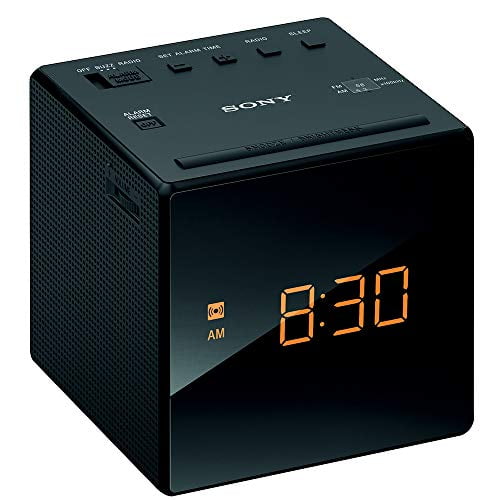 Sony Clock radio ICF-C1 : FM / AM / wide FM compatible Good night timer ...