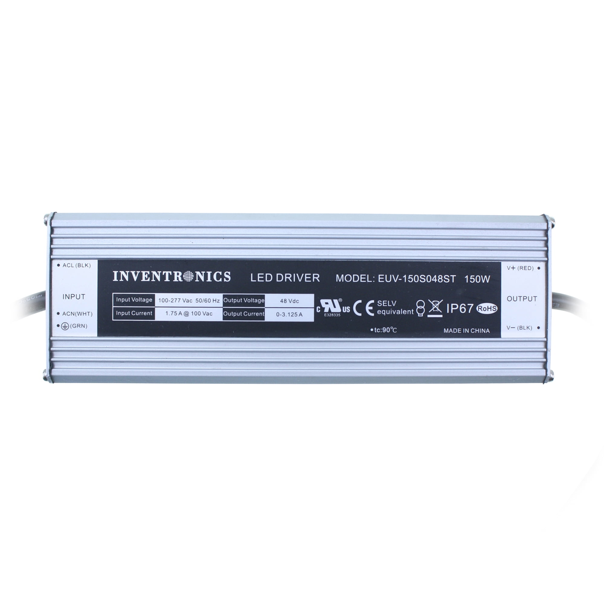 Inventronics EUV-150S048ST Outdoor Constant Current LED Driver, 150W ...