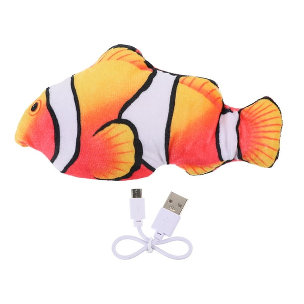Electric Flopping Fish Realistic Simulation Cat Fish Toy Interactive ...