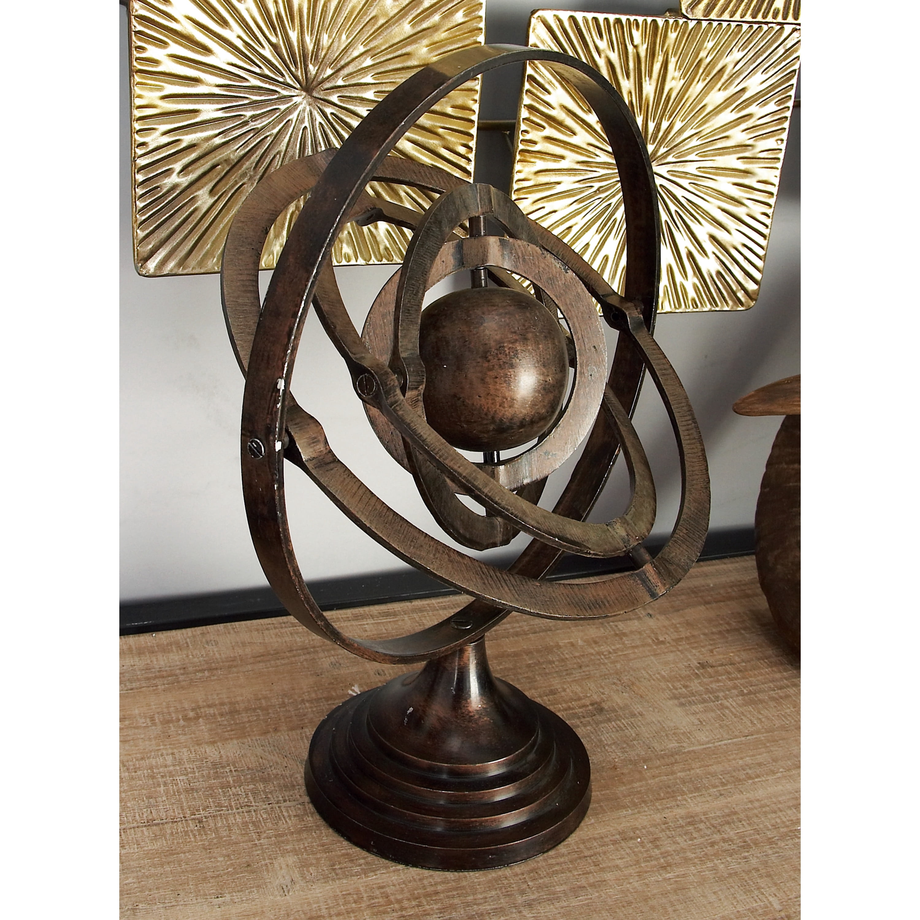 DecMode 12" Armillary Copper Compass Globe - Walmart.com