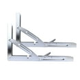 A Pair Of 12-inch 304 Stainless Steel Brackets, 1 Space-saving Plank ...