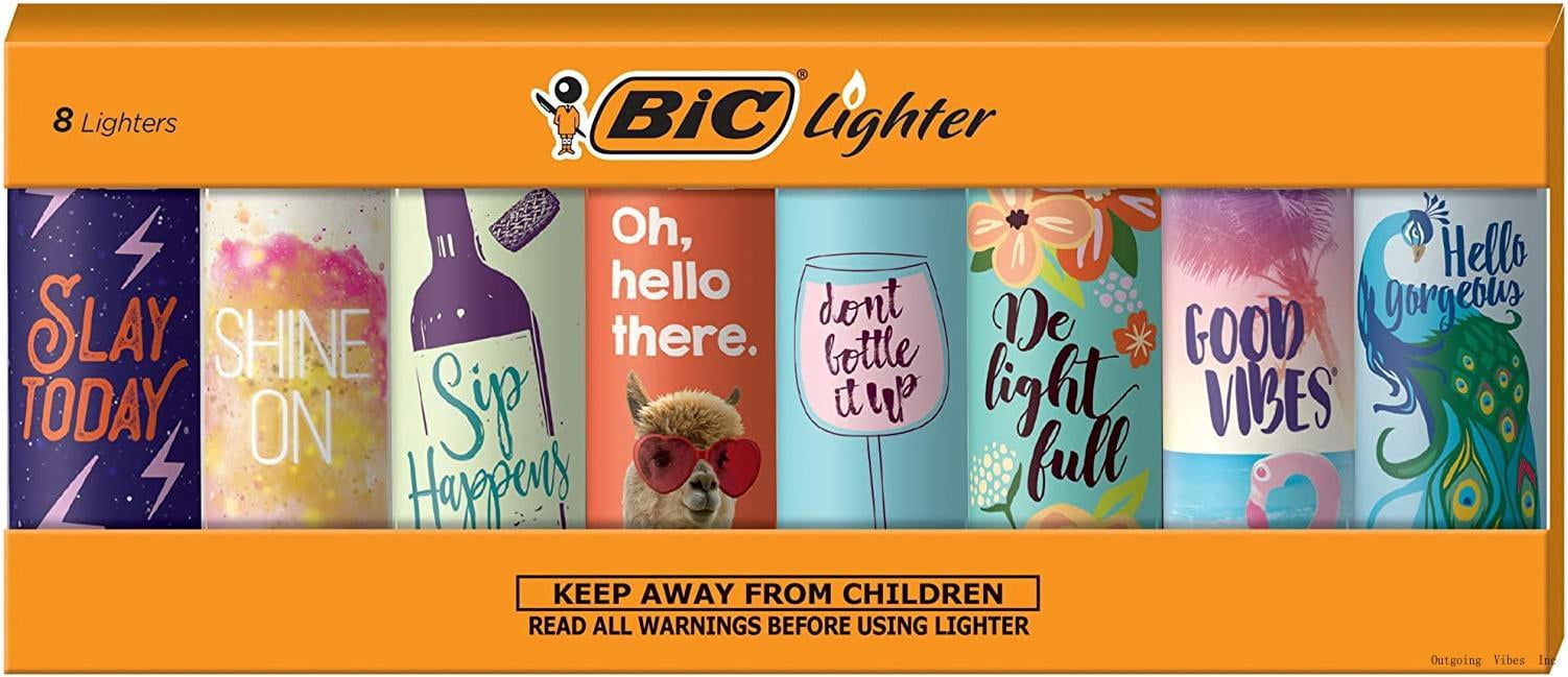 BIC Pocket Lighter, Special Edition Positive Affirmations Collection ...