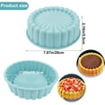Cake Pan Silicone, Nonstick, 8 inch/10 inch Round Cake Molds for Baking ...