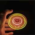 JEEXI LED Light Fidget Spinner 2 Pack, Light Up Hand Finger Spinner Toy ...