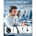 New Bee USB Headset with In-Line Controls, 270° Rotating Microphone ...
