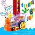 160pcs Dominos Train Blocks Set,Domino Train Toy with Lights & Sounds ...