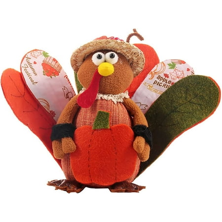 Thanksgiving Turkey Dolls, Fall Thanksgiving Pumpkin Turkey Standing ...