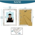 8.5 x 11 Picture Frame Set of 4, Made of Real Glass and Distressed ...