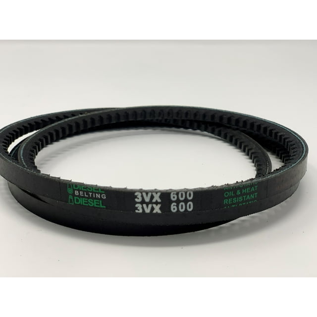 3VX600 Cogged V-Belt 3/8 x 60in Outside Circumference - Walmart.com
