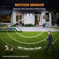35W 4000LM LED FloodLights with 2 Sensors Motion Sensor Outdoor Lights ...