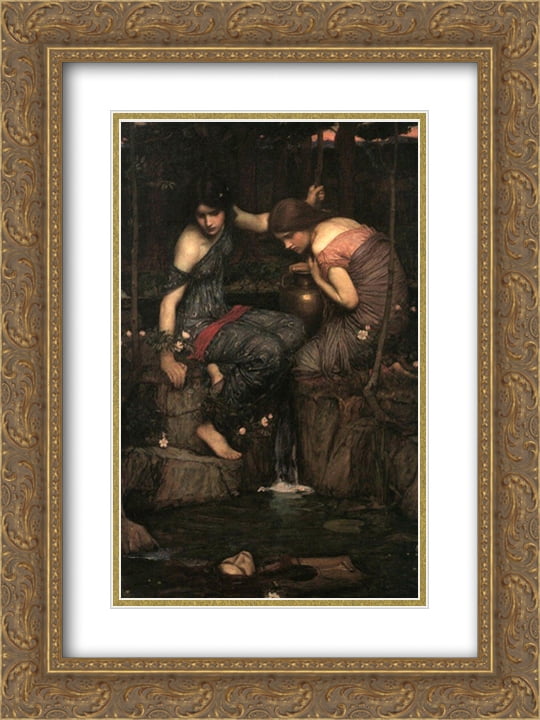 John William Waterhouse 2x Matted 20x24 Gold Ornate Framed Art Print ...