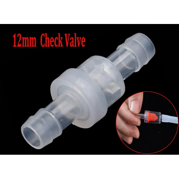 12Mm Plastic Clear Check Valve Way Non-Return Valve Aquarium Water Air ...