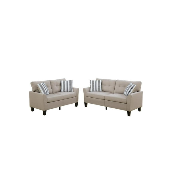 2 Piece Living Room Furniture Set, Leather Sofa Set for Living Room ...