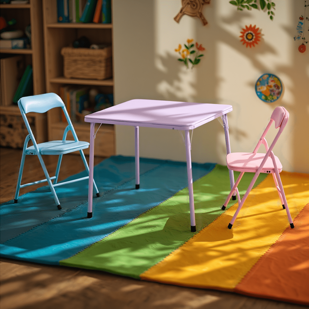 Click here for Homy Casa 5 Piece Kids Table And Chair Set  Foldab... prices