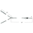 7.75ft Heavy-Duty Porch Swing Chain Kit, 800lbs Capacity, Zinc-Plated ...