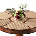 Collections Etc 7 Pc Round Dining Place Mat and Centerpiece Set for ...