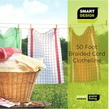 Smart Design All Purpose Weather Resistant Clothesline Cord - 1 line x ...