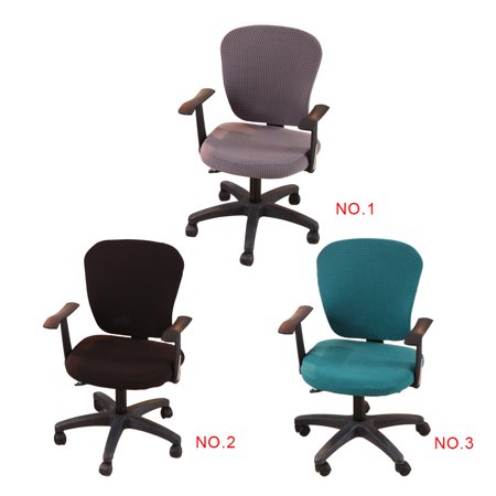 Universal Swivel Chair Cover Solid Corn Velvet Split Computer Office ...