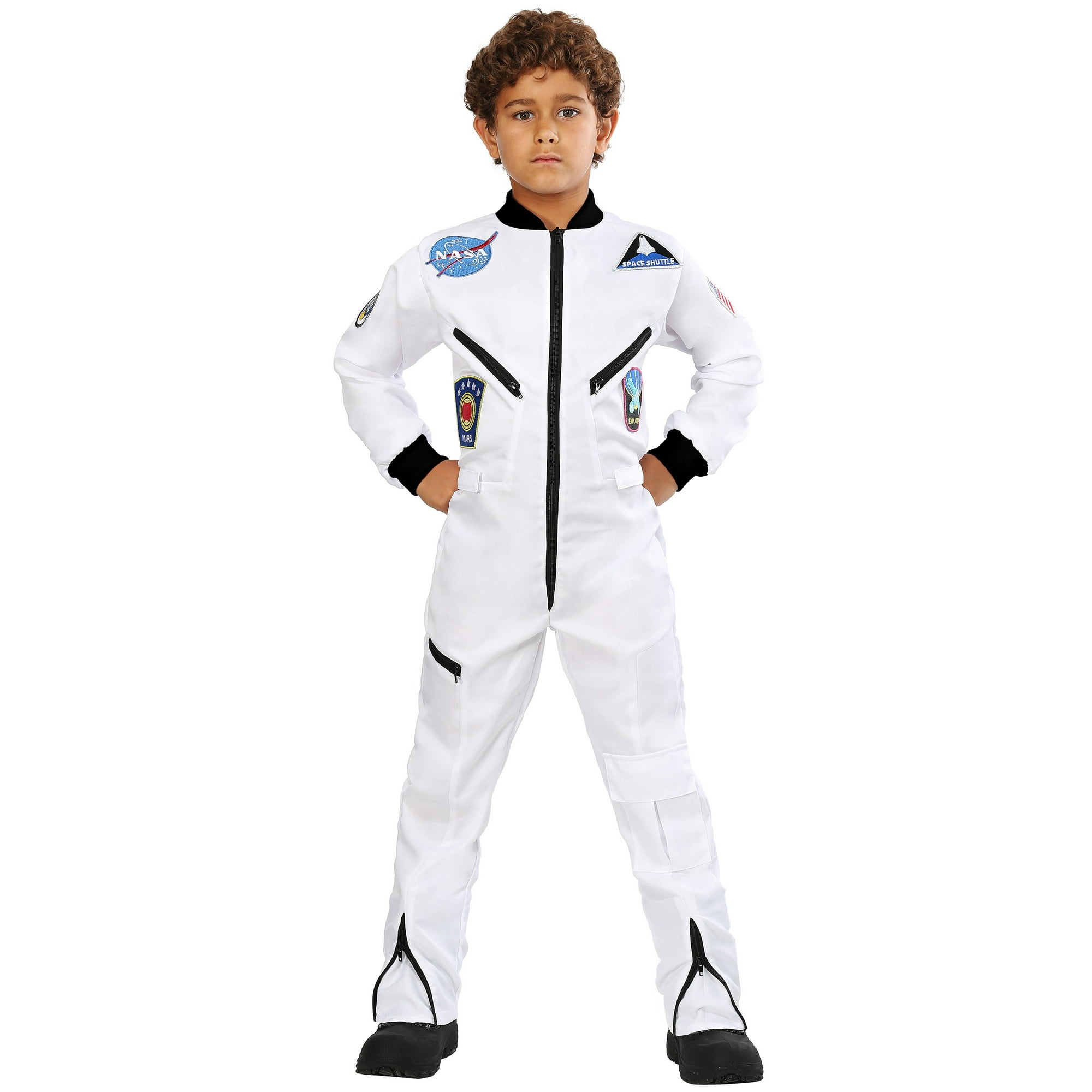 Click here for Fun Costumes Child White Astronaut Jumpsuit Costum... prices