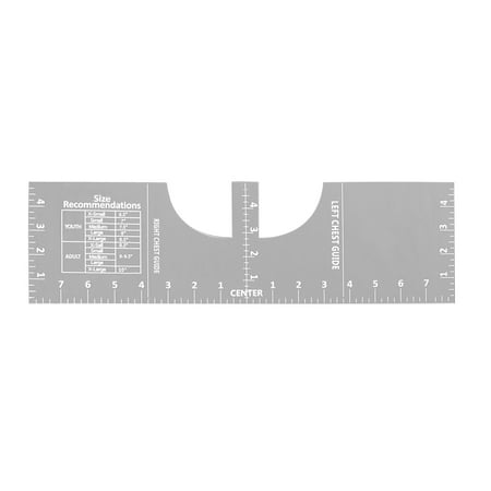 T-Shirt Alignment Ruler Craft Ruler Acrylic T-Shirt Measuring Tool ...