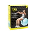 Athletic Works 55cm Yoga Ball, Anti-Burst, Exercises Poses Embossed ...