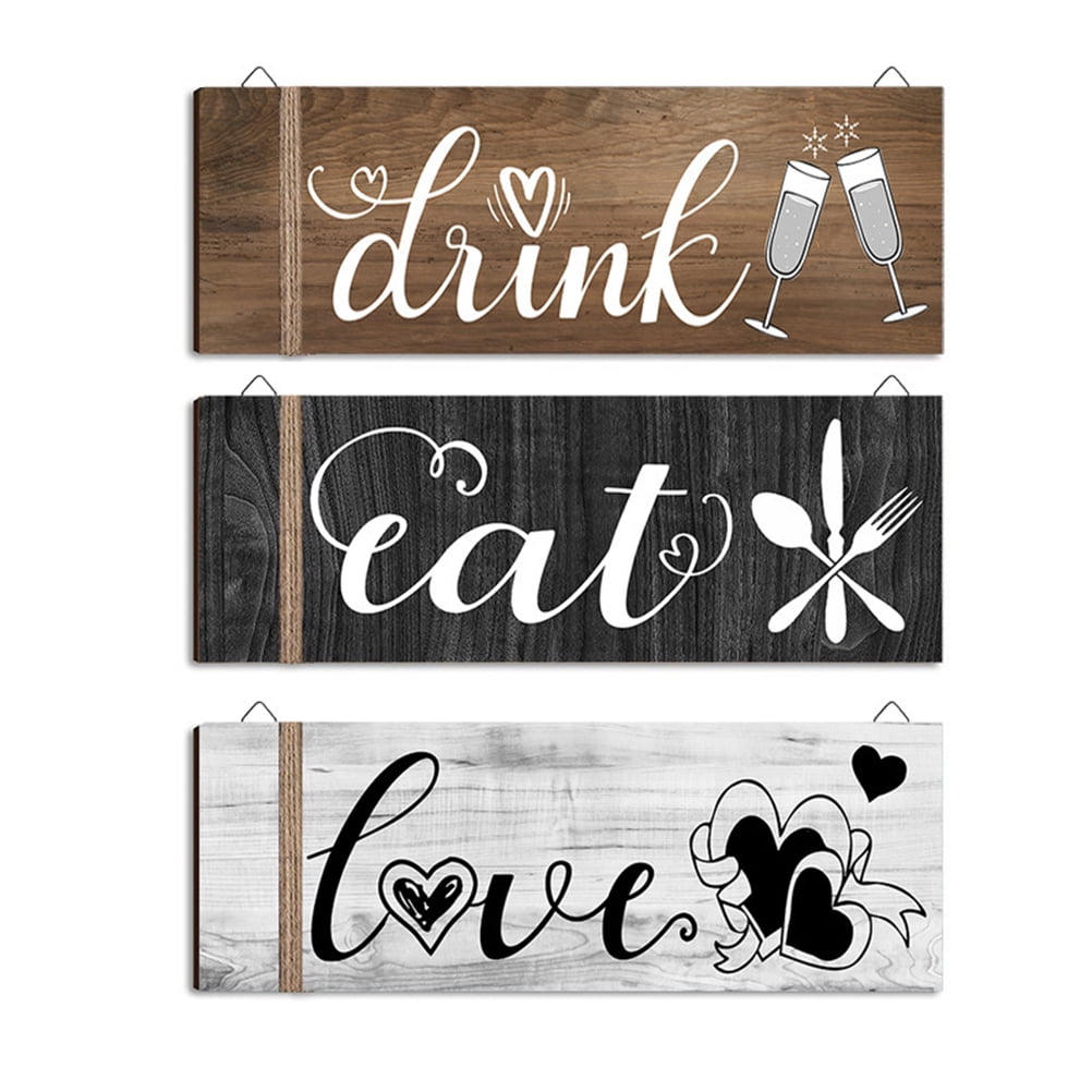 Click here for Zaqw Restaurant Wall Decor Wooden Hanging Wall Sig... prices